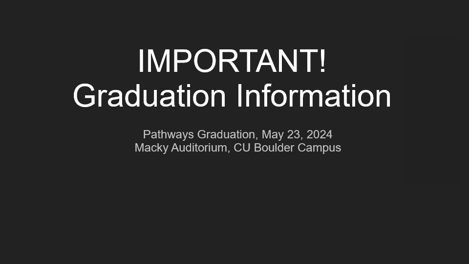 May 2024 Graduation Information | Details - Pathways Future Center School