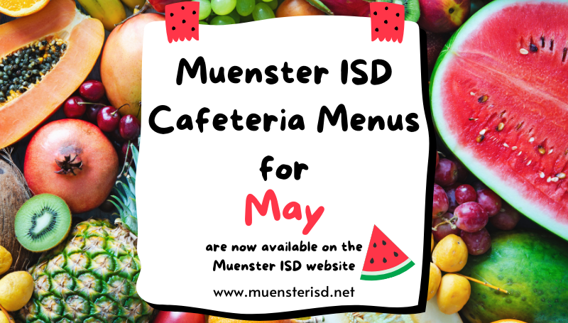 MISD Cafeteria May Menus | Post Details