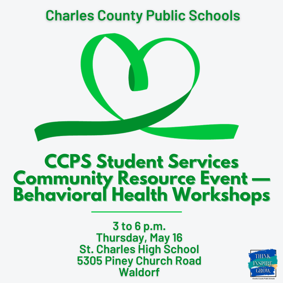 CCPS Student Services to hold Behavioral Health Workshop at May 16 ...