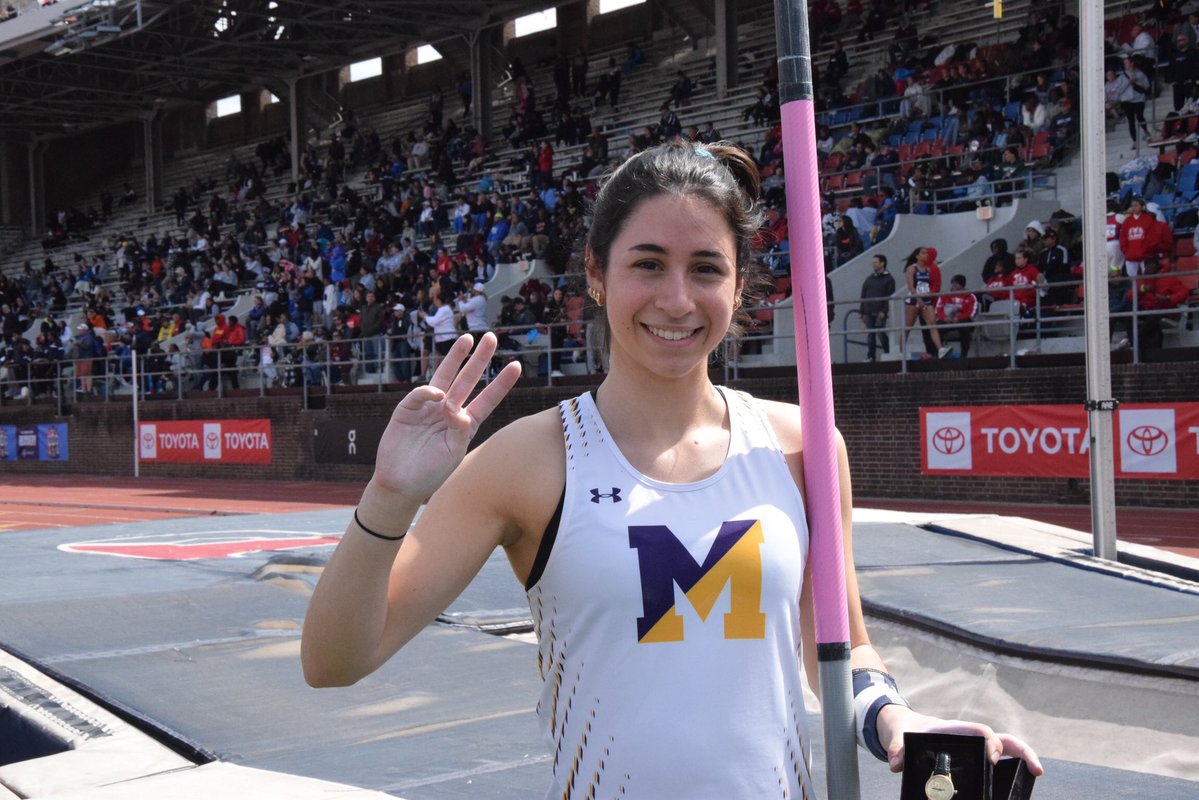 Going for Gold! Veronica Vacca '25 Secures Third Penn Relays Pole Vault ...