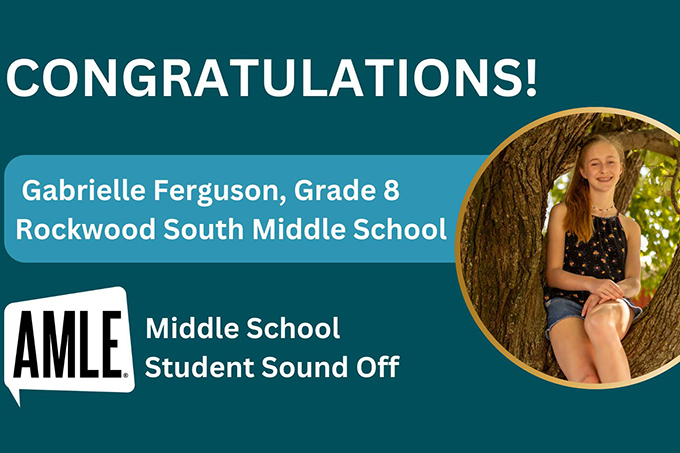 Rockwood South Student Wins 'Student Sound Off' Contest | Article