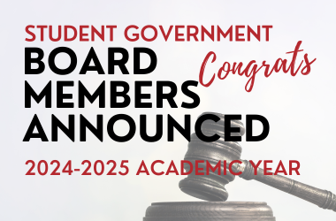 Announcing the 2024-2025 Student Government Board | Posts - Cardinal ...
