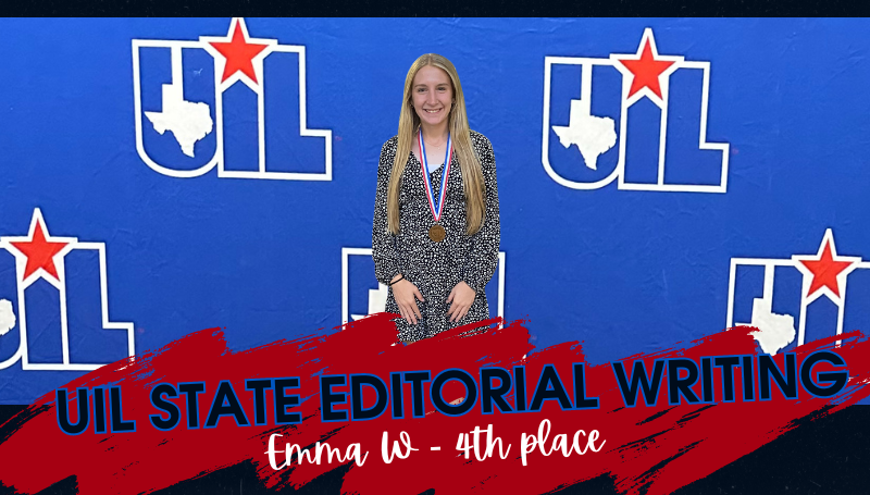 Congratulations Emma W - 4th place in UIL State Editorial Writing ...