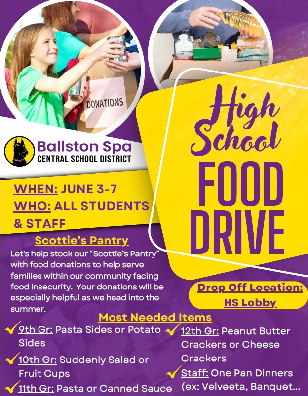 High School food drive to fill our Scottie's Pantry! | Post Details