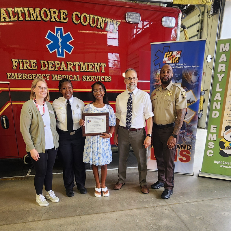 Jazmyn M. '30 honored as Baltimore County Fire Department's First-Ever ...