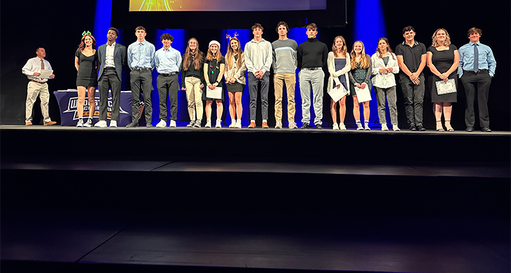 2023 Fall Sports Awards Night held at the Loos Center for the Arts ...