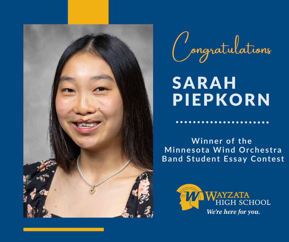 Wayzata High School Junior named Winner of the Minnesota Wind Orchestra ...
