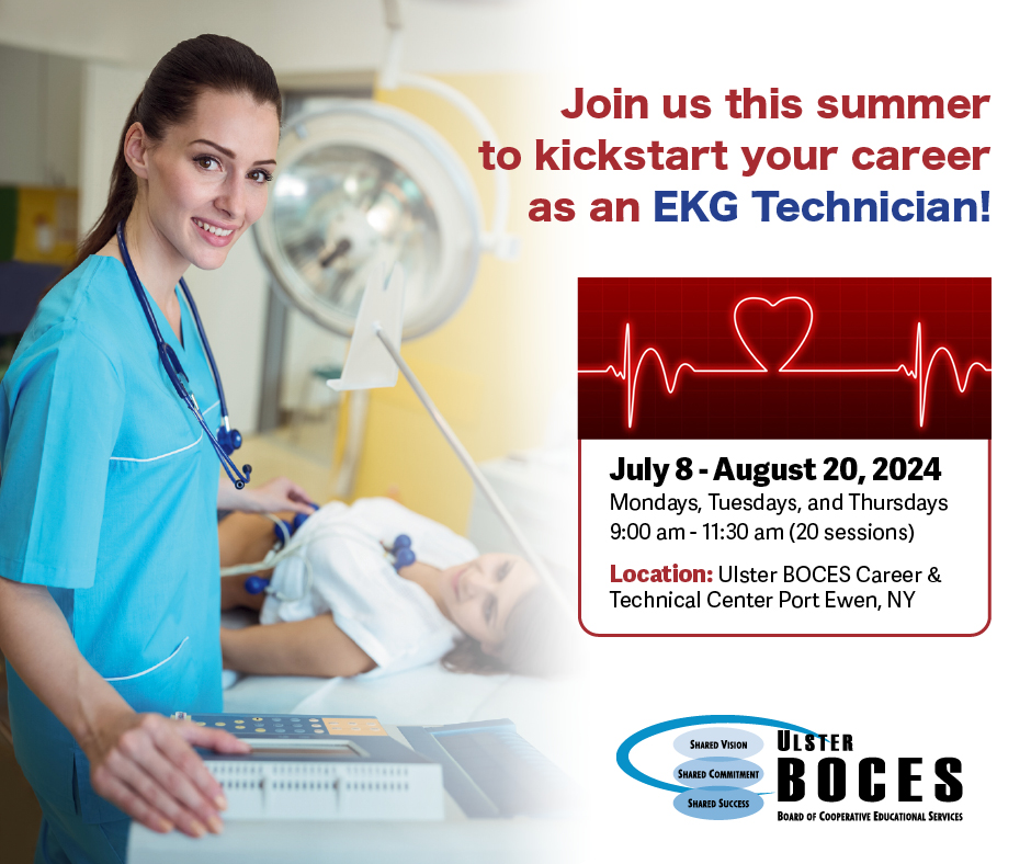 Ulster BOCES Adult Career Education Center Launches New EKG Technician ...