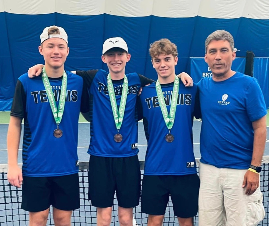 Cotter Ramblers Celebrate State Consolation Champions in Boys Tennis ...