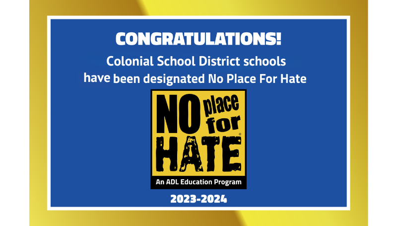 Colonial School District schools maintain No Place for Hate ...