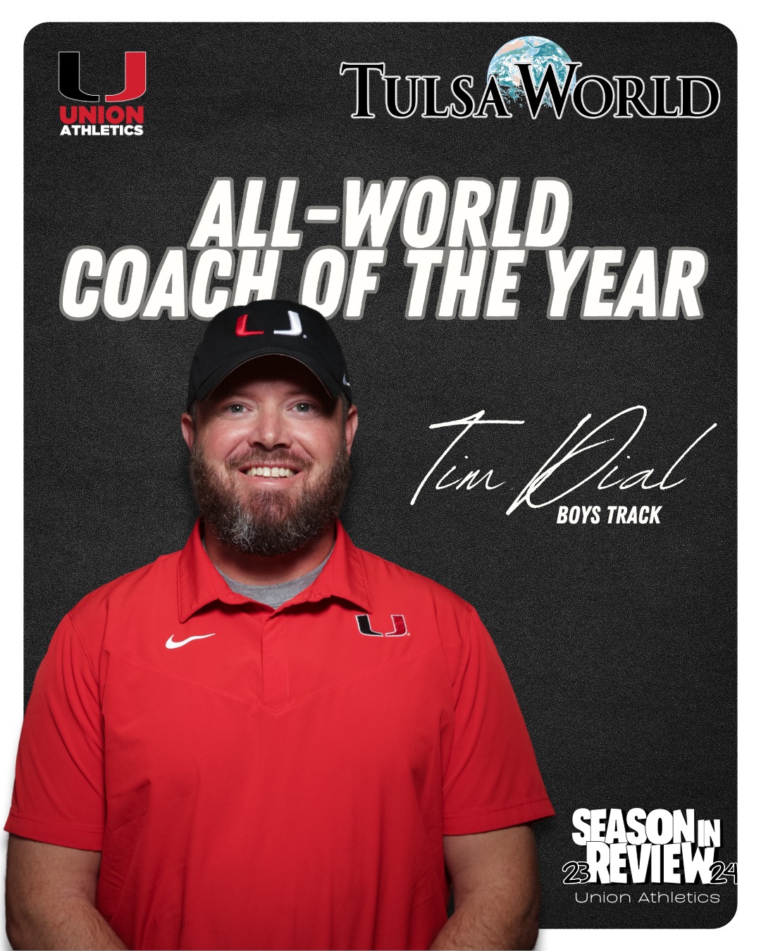 Tulsa World Honors Coach Tim Dial | Campus Life Details