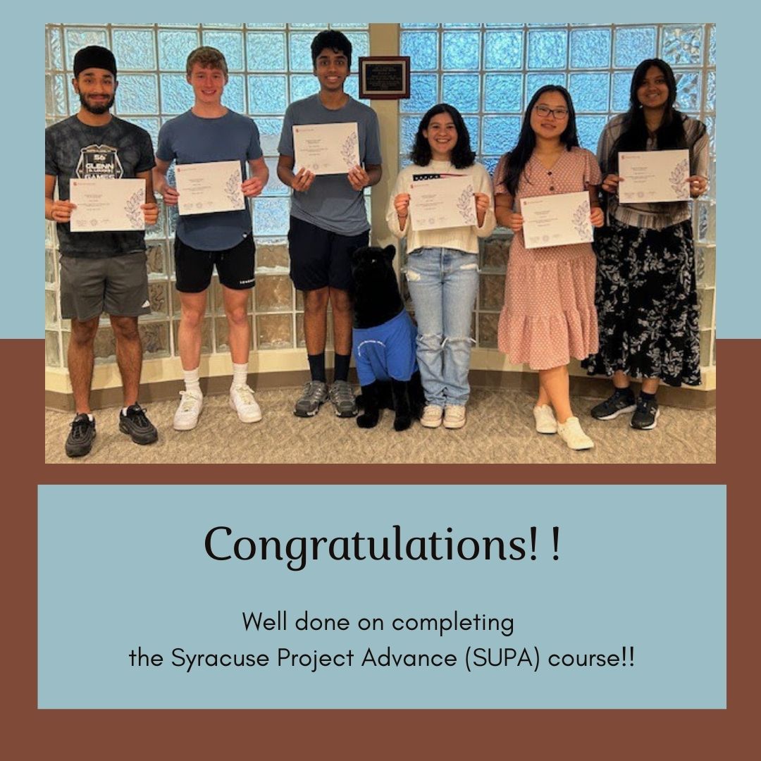 AHS Juniors Recognized for Completion of SUPA Course | Article