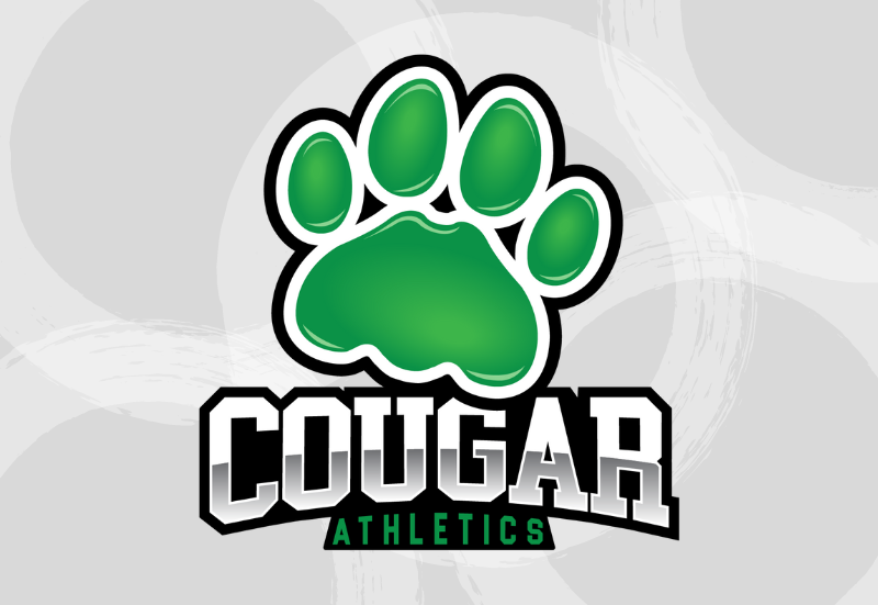 Green Cougar Paw Logo New Bryant & Stratton College Athletics Logos