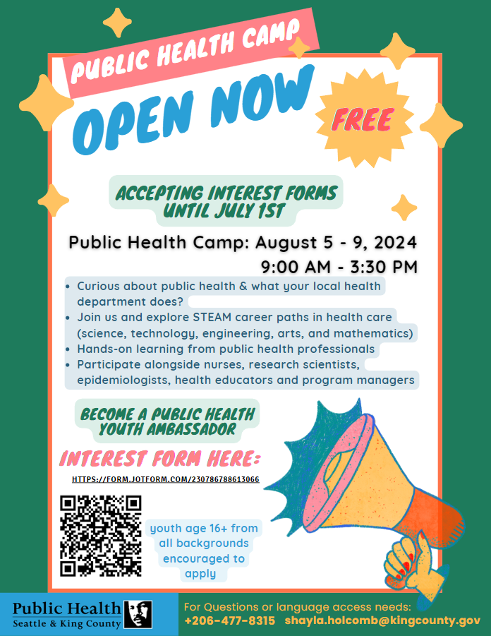 Public Health Camp: August 5-9, 2024 | News - Puget Sound Educational ...