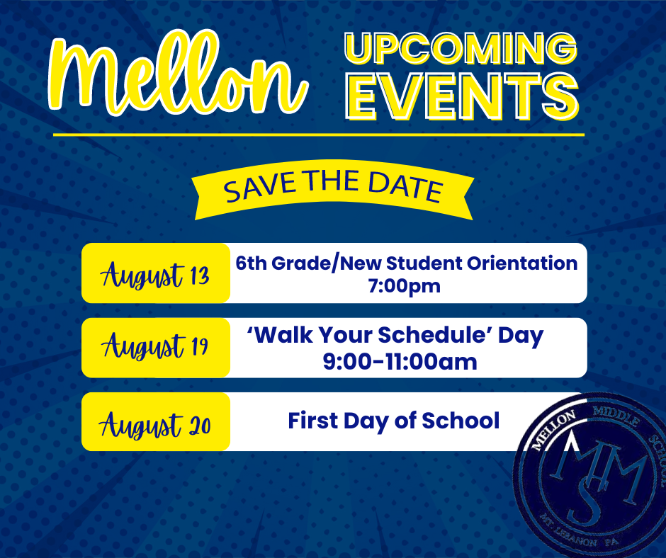 Mellon Middle Upcoming Events | Details