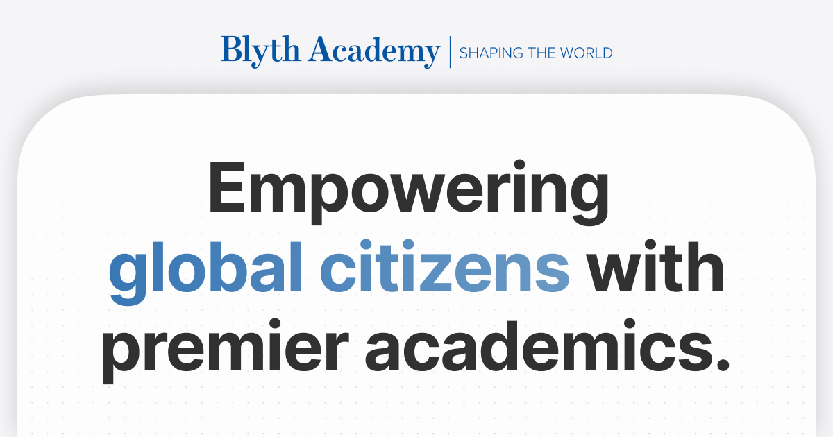 Canadian Private School | International Students | Blyth Academy