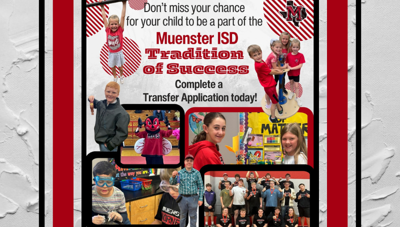 Apply to be a Transfer Student at Muenster ISD | Post Details