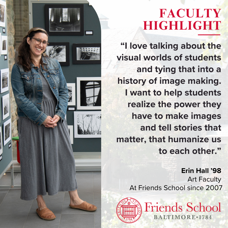 Faculty Highlight: Erin Hall '98, Art Faculty | School News Details