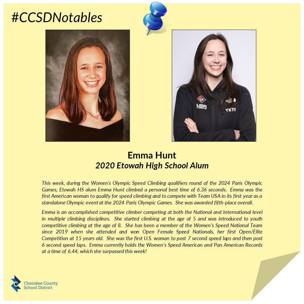 Meet a #CCSDNotable - Emma Hunt! | Post Detail