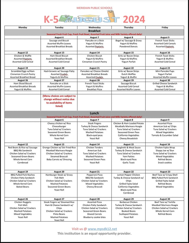 Child Nutrition - Meridian Public School District