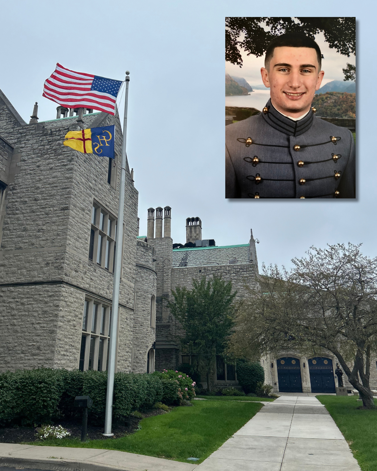 Special flag flies in recognition of Nicholas Marchese '22 as he begins ...