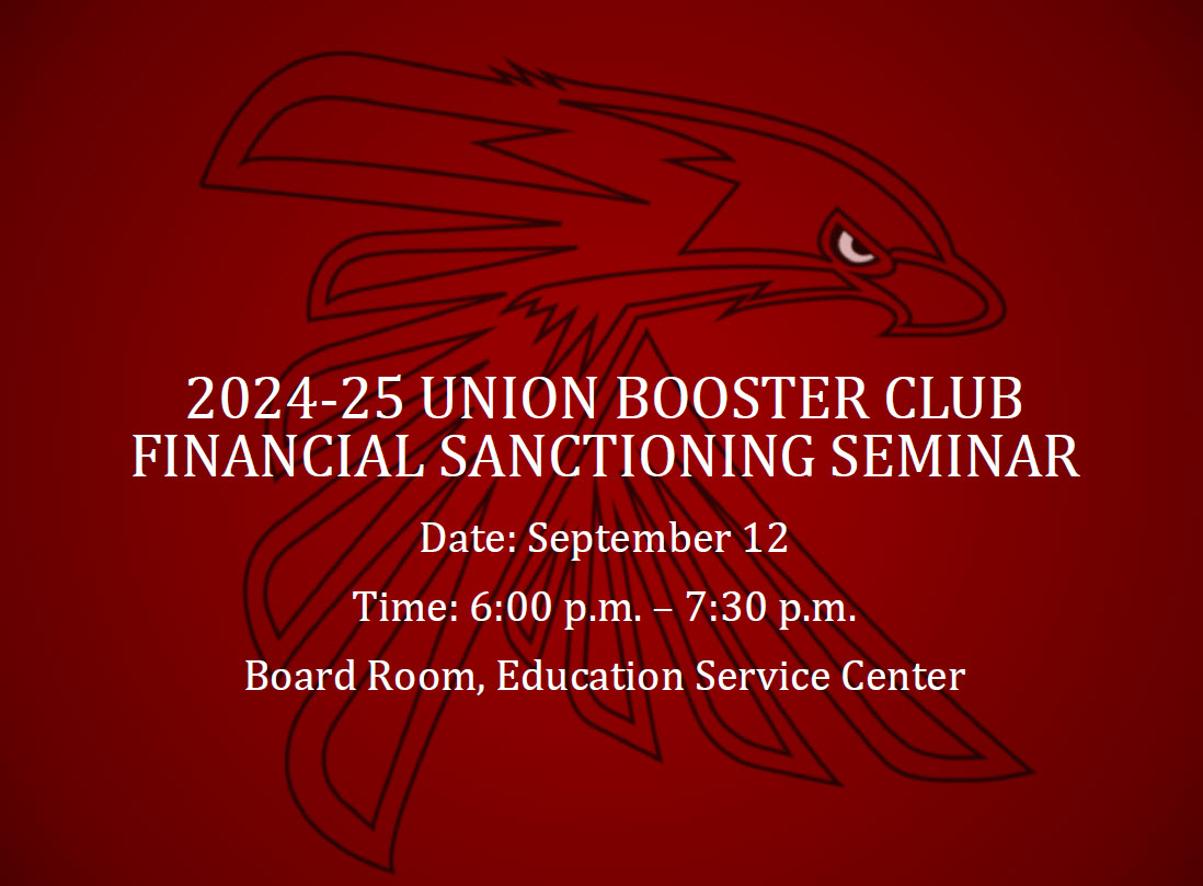 Booster Club Financial Sanctioning Seminar Set Sept. 12 | News Details