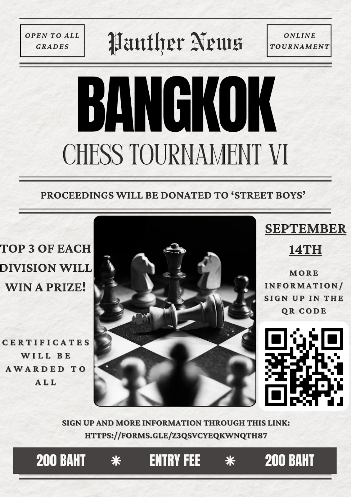ChessBangkok Chess Tournament VI for all ages! | All School News single