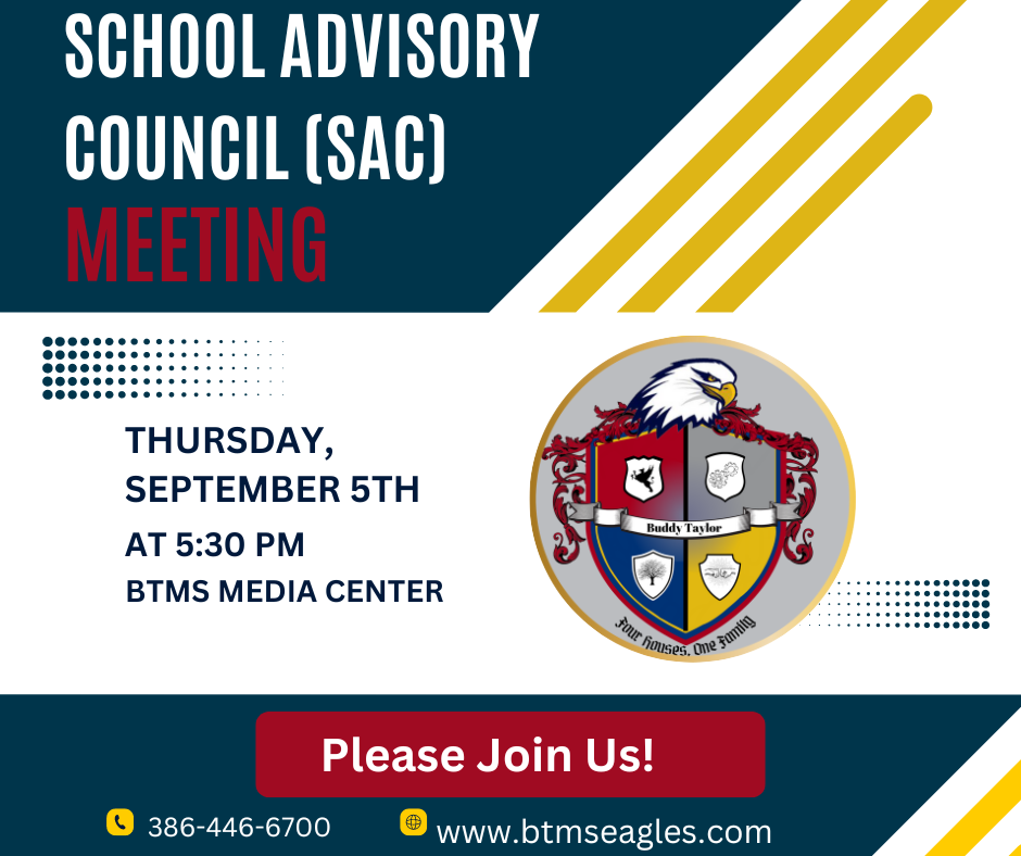 Join us for our SAC meeting September 5th | Details