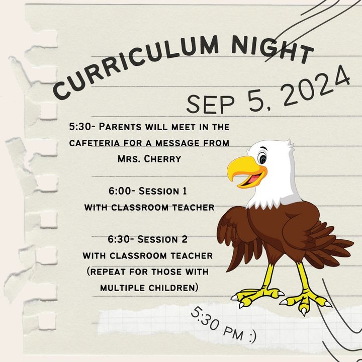Parent Info Night/Curriculum Night | Post Details Page - Riverchase ...