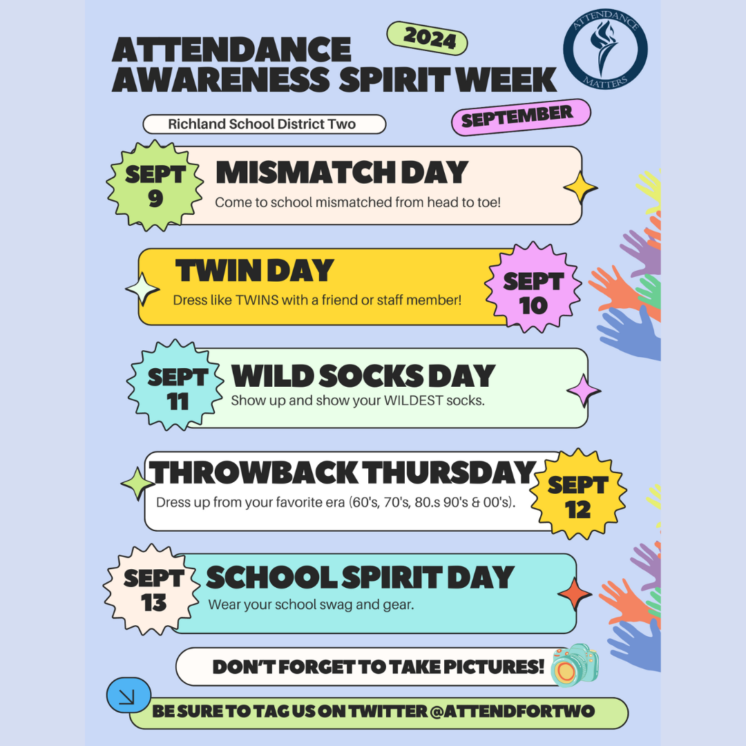 R2 Attendance Awareness Spirit Week! | Details