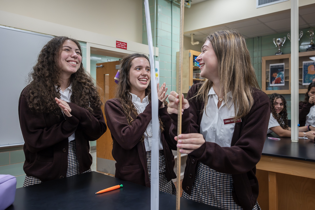 Physics: Paper Towers | News Post General - Mount Carmel Academy