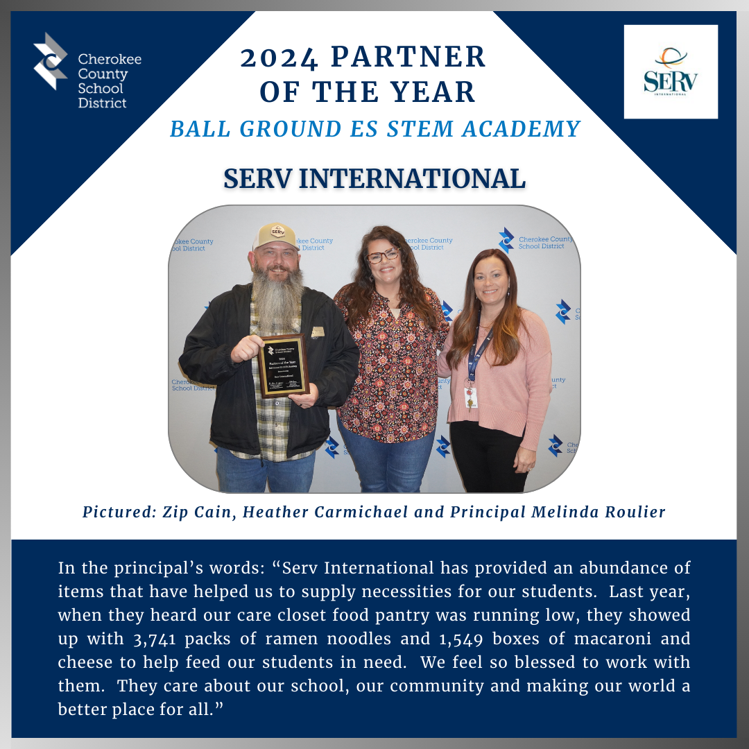 Meet a CCSD 2024 School Partner of the Year: Serv International of Ball ...