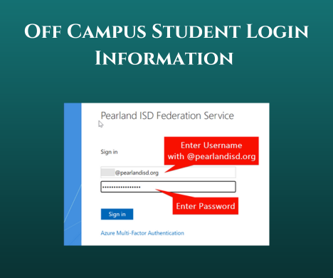 Off Campus Student Login Information | News Details