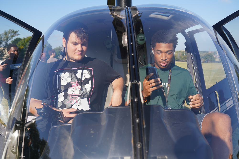 Aviation Students Get Close Look At Helicopter - Updated With Video ...