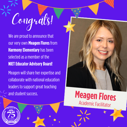 Harmony Elementary’s Meagen Flores Joins NIET Advisory Board | Default ...