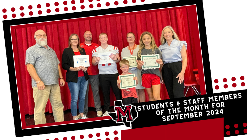 September 2024 Muenster ISD Students and Staff of the Month | Post Details