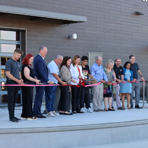 Arcade Middle School celebrates new beginnings with a ribbon-cutting ...