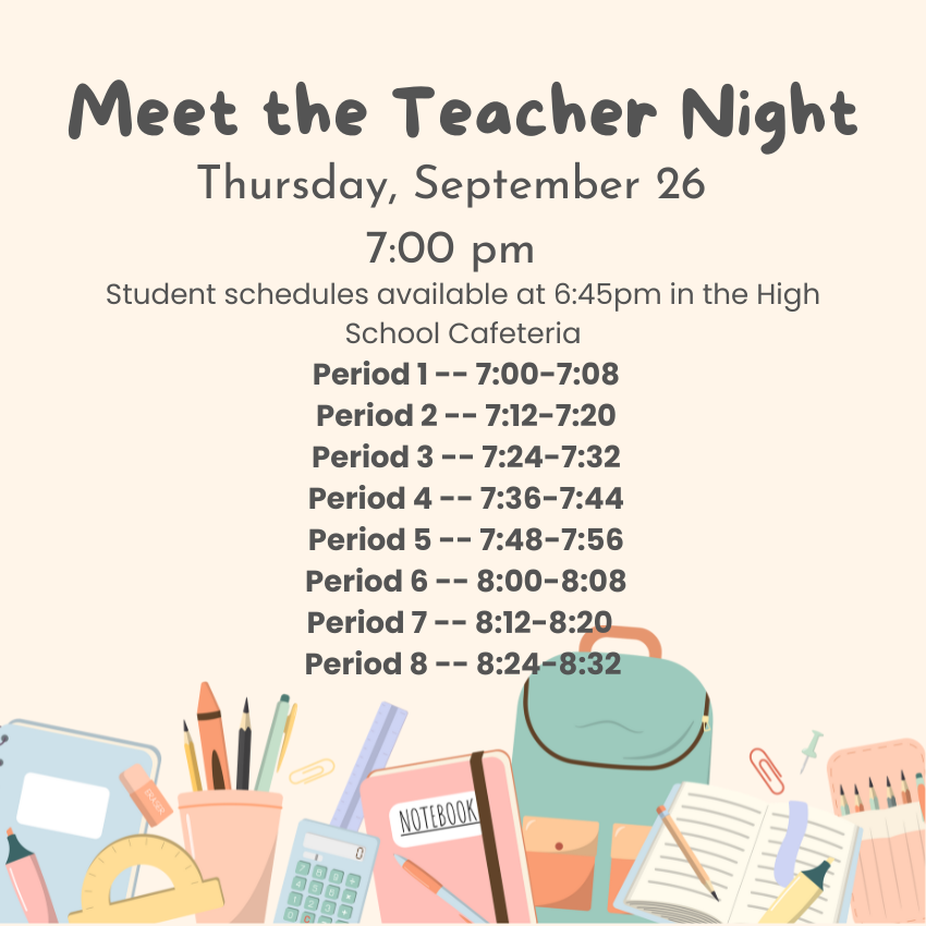 High School Meet the Teacher Night | Post Details