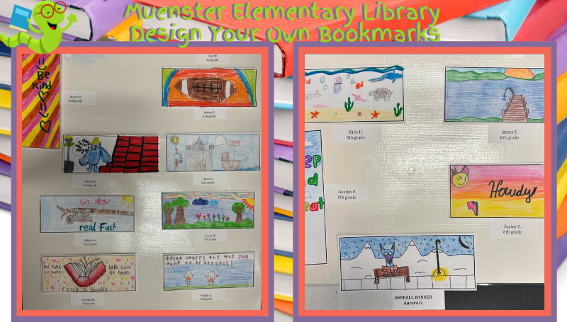 Congratulations to the 2024 Muenster Elementary Library Design Your Own ...