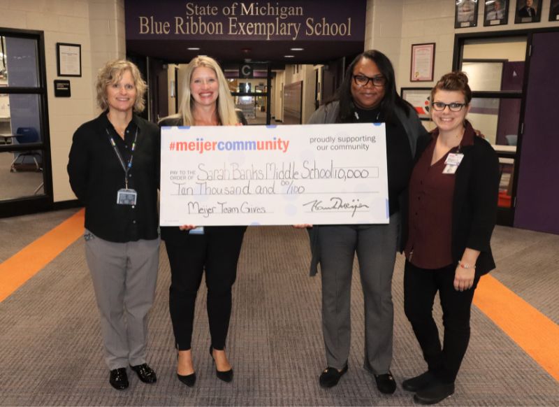 Meijer of Wixom surprises Sarah G. Banks Middle School with generous ...