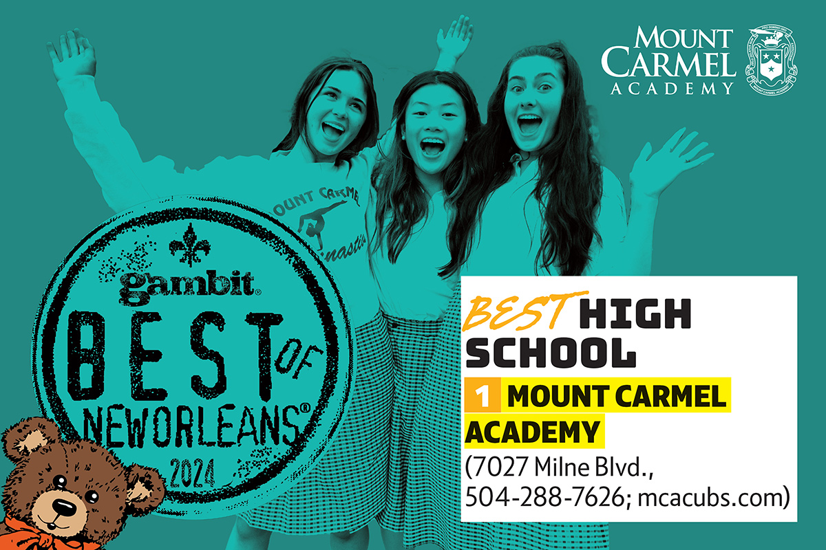 MCA Voted #1 "Best High School" in Gambit Weekly | News Post General - Mount Carmel Academy