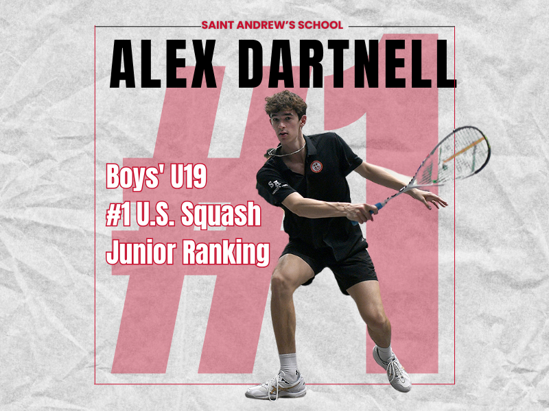 Alex Dartnell Achieves #1 U.S. Squash Junior Ranking | Athletics Article