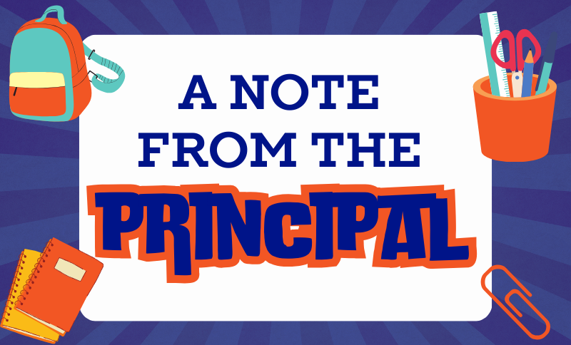A Note from the Principal | Post Details