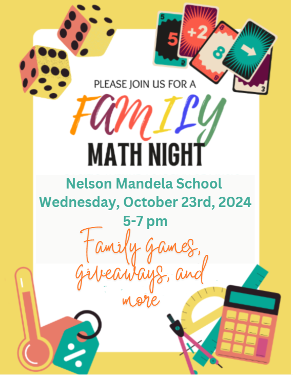 NMHZ Family Math Night - October 23 | News Details - Nelson Mandela ...