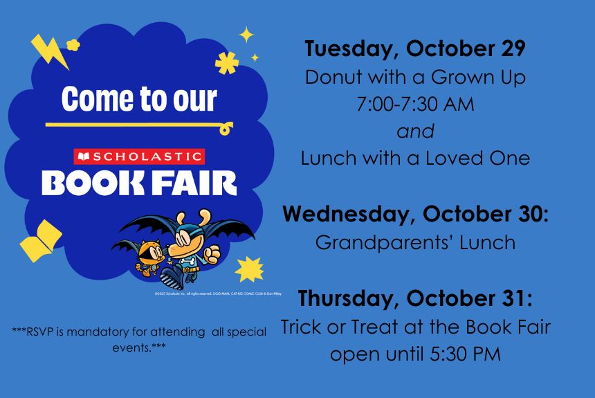 Fall Book Fair | Post Details Page - McCoy Elementary