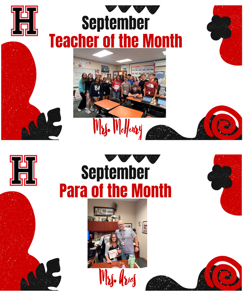 Congrats to Our September Teacher and Para of the Month | Post Details