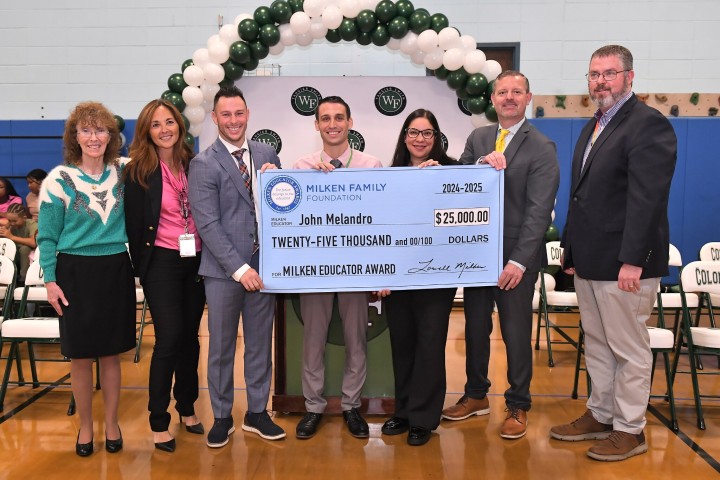 Tangier Smith Elementary Teacher John Melandro Surprised with Milken ...
