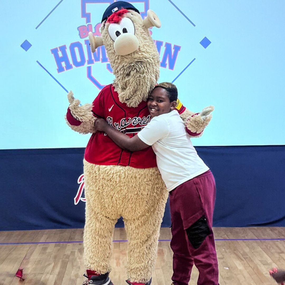 Atlanta Braves Mascot Brings Excitement to Dunleith Elementary Pep ...