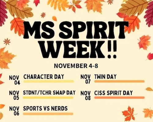 Middle School Prepares for Spirit Week and MS Social | MS Post Detail ...