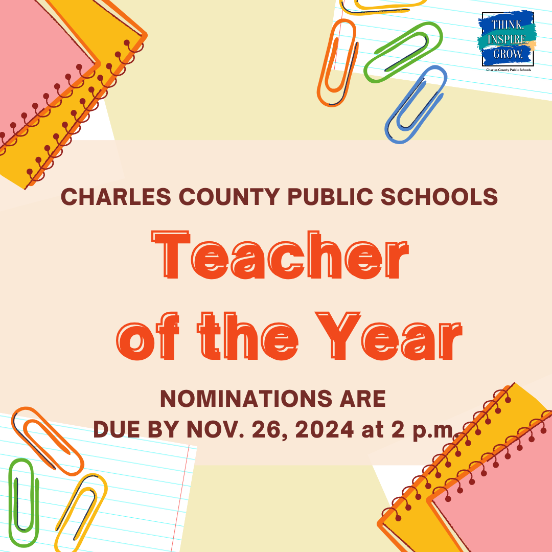 CCPS accepting nominations for 2025 Teacher of the Year | details ...